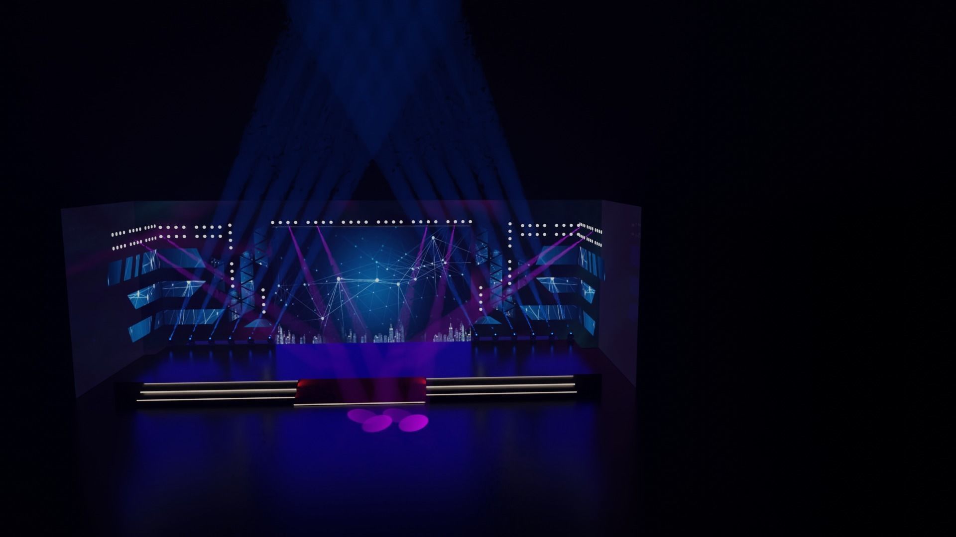 Stage model 3D 3D model | CGTrader