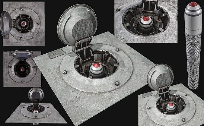 3D model Missile Silo With Ballistic Missile VR / AR / low-poly | CGTrader