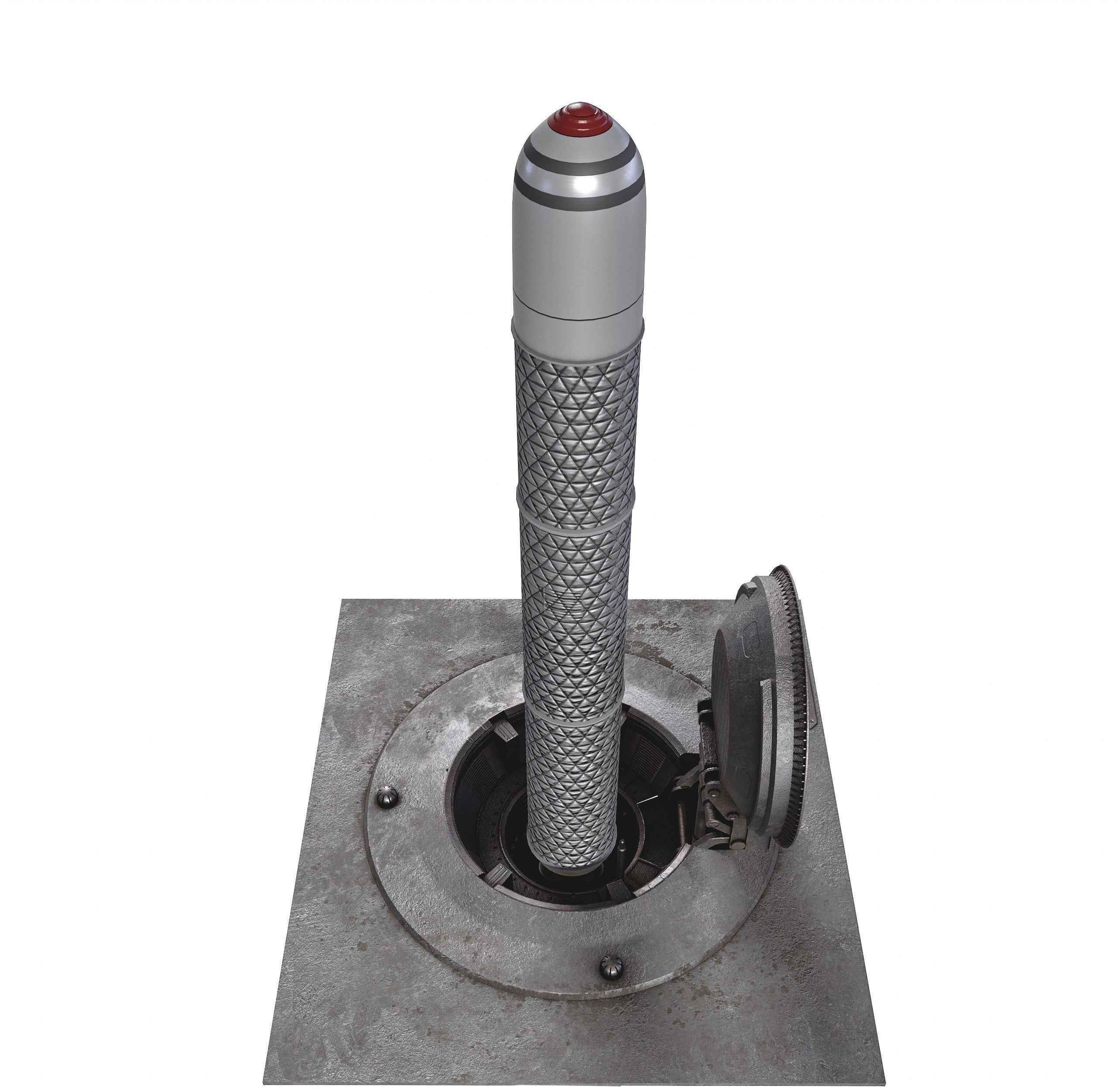 3D model Missile Silo With Ballistic Missile VR / AR / low-poly | CGTrader
