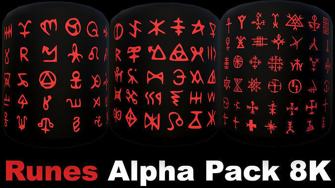 3D model 315 Runes Alpha Pack 8K VR / AR / low-poly | CGTrader