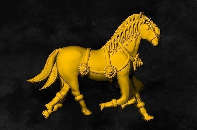 ghoda locket 3D model 3D printable | CGTrader