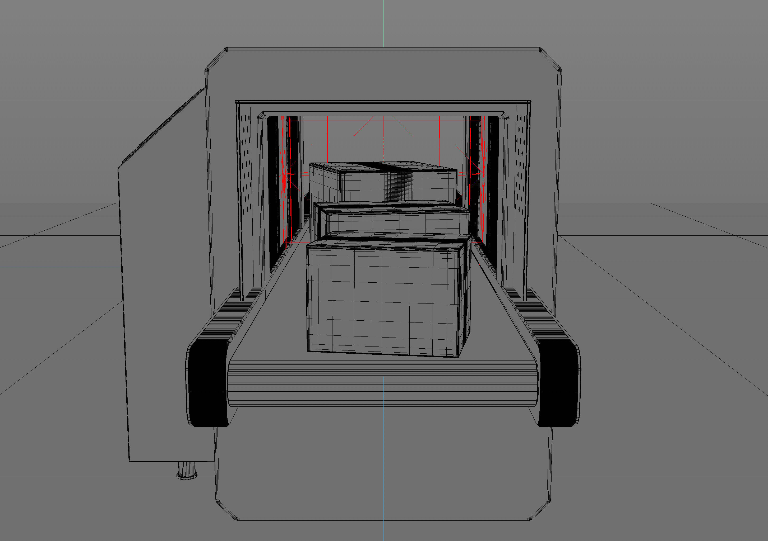 Cargo Scanning Machine 3D model | CGTrader