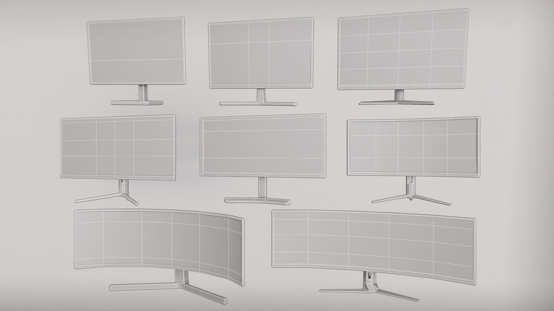 3D model Low Poly PC Monitors VR / AR / low-poly | CGTrader