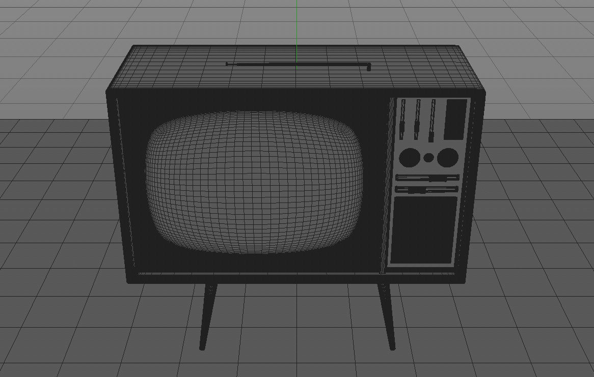 Vintage Television Concept 3D model | CGTrader