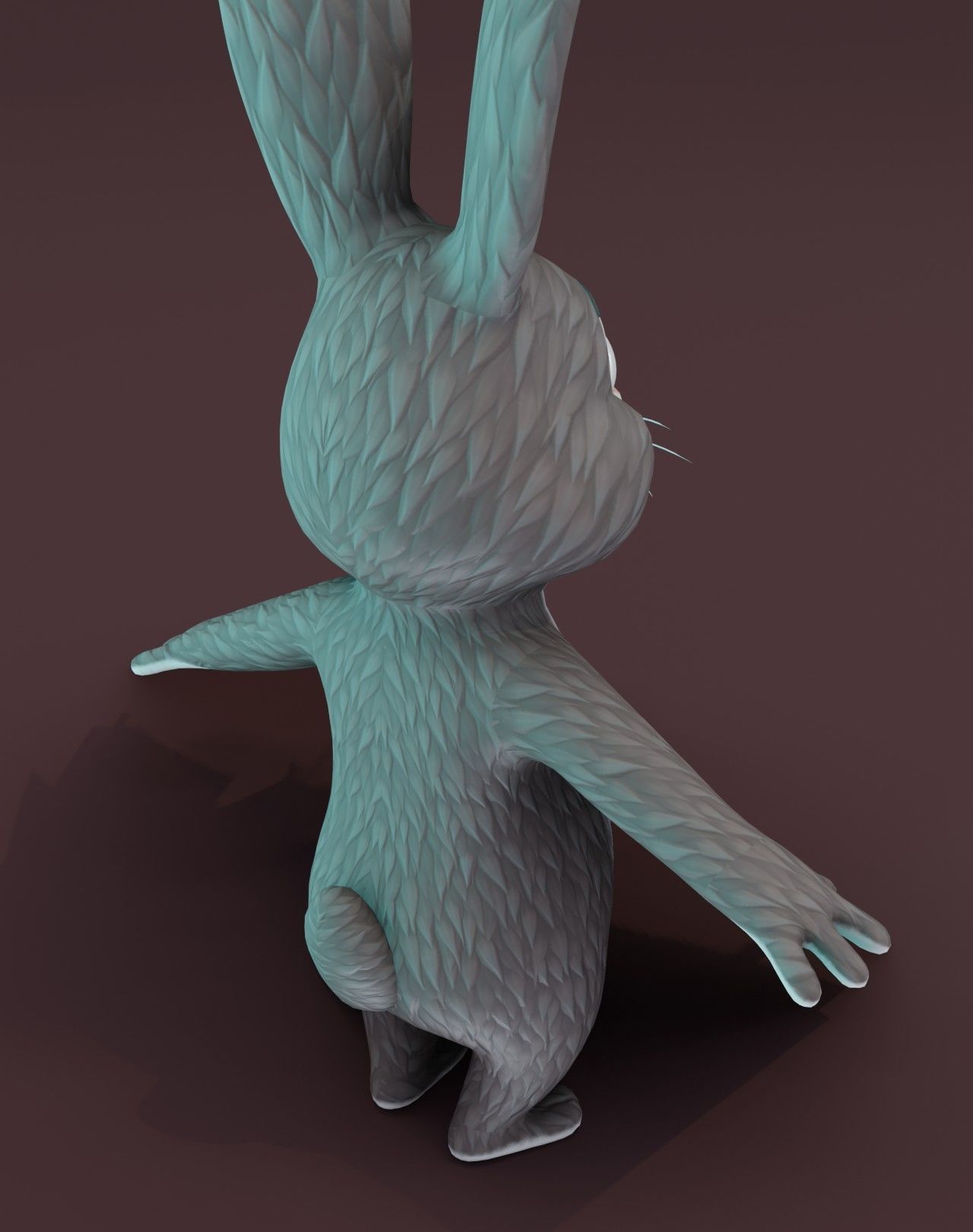 3D model Cartoon Animated Rabbit with Props 3D Model VR / AR / low-poly ...