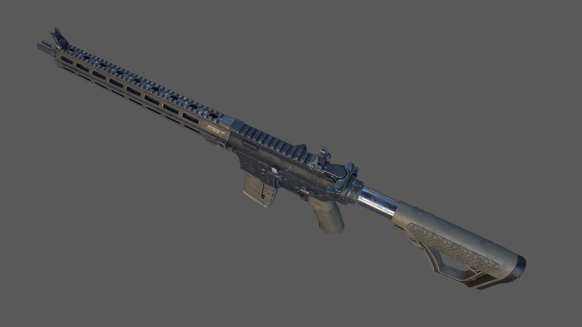 3D model Carbine M4A1 Assault Rifle MK18 VR / AR / low-poly | CGTrader
