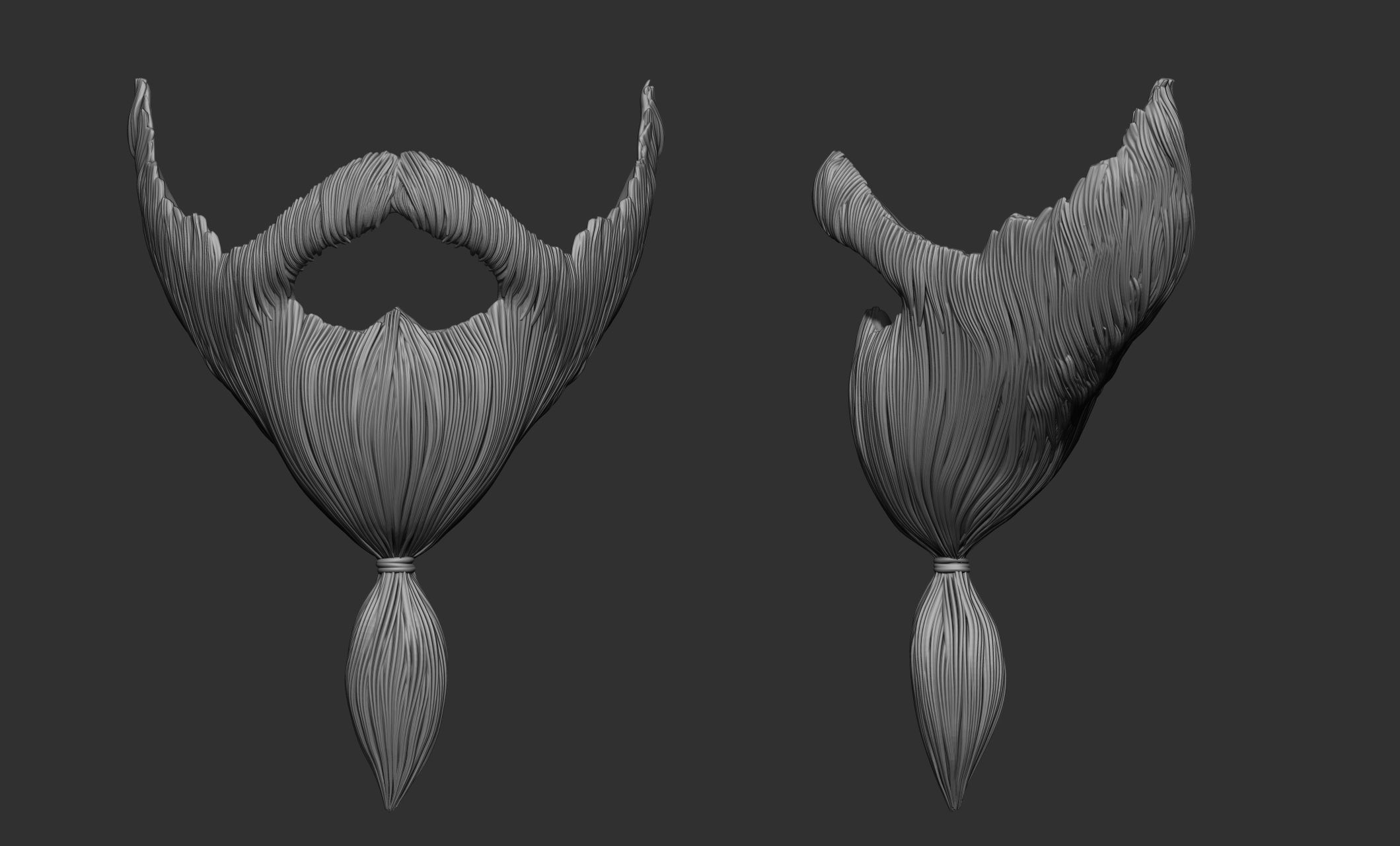 Beard Collection - 18 beard Sculpts 3D model | CGTrader