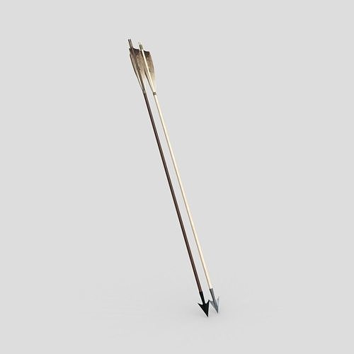 3D model Wooden Arrow 2 VR / AR / low-poly | CGTrader