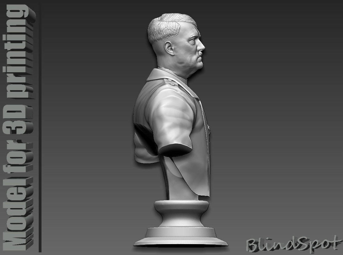 Adolf Hitler bust 3D model 3D printable | CGTrader