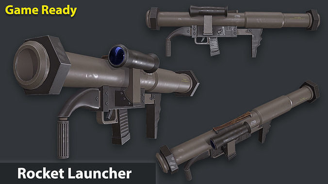 3D model Rocket Launcher Game Ready 4 VR / AR / low-poly | CGTrader