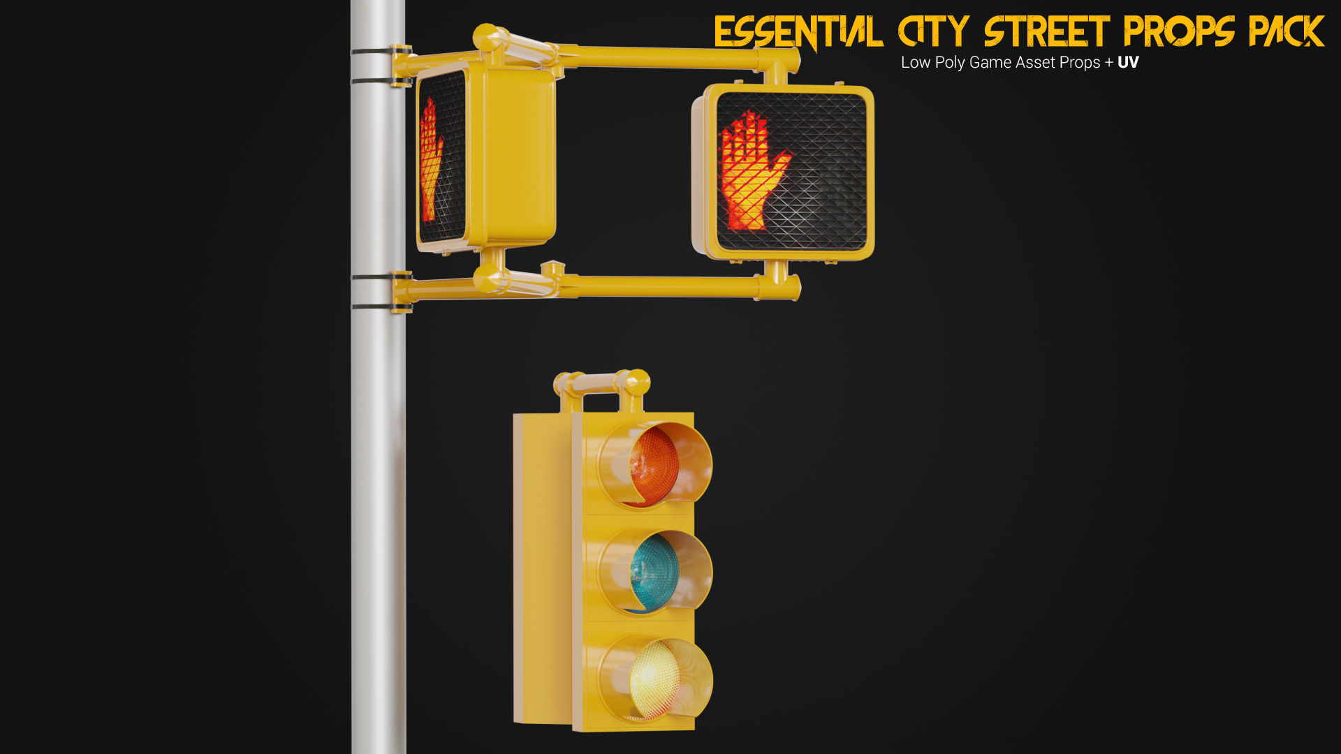 3D model Essential City Street Props Pack VR / AR / low-poly | CGTrader