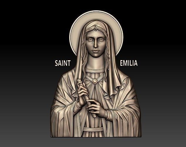 Saint Emilia of Caesarea 3D model 3D printable | CGTrader