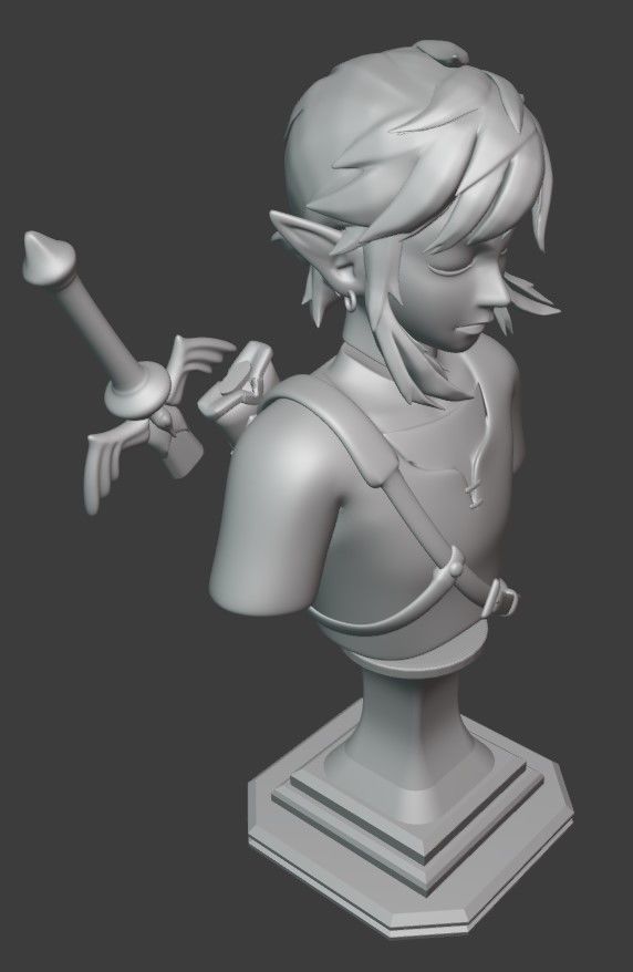 Link BOTW Printable Bust 3D model 3D printable | CGTrader