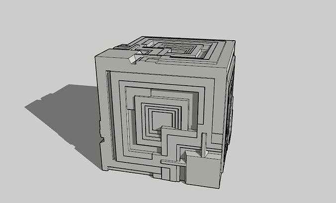 MAYAN AZTEC CUBES PANELS 3D model | CGTrader