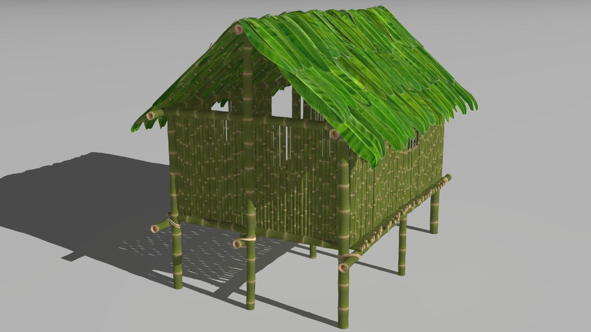 Jungle hut 3D model | CGTrader