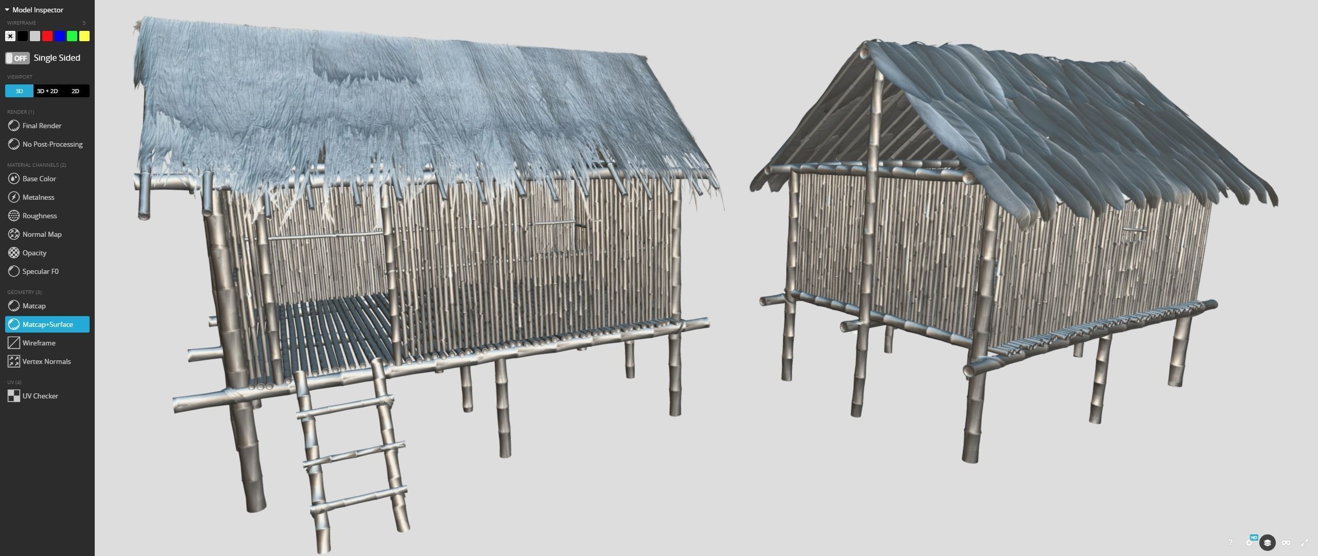 Jungle hut 3D model | CGTrader