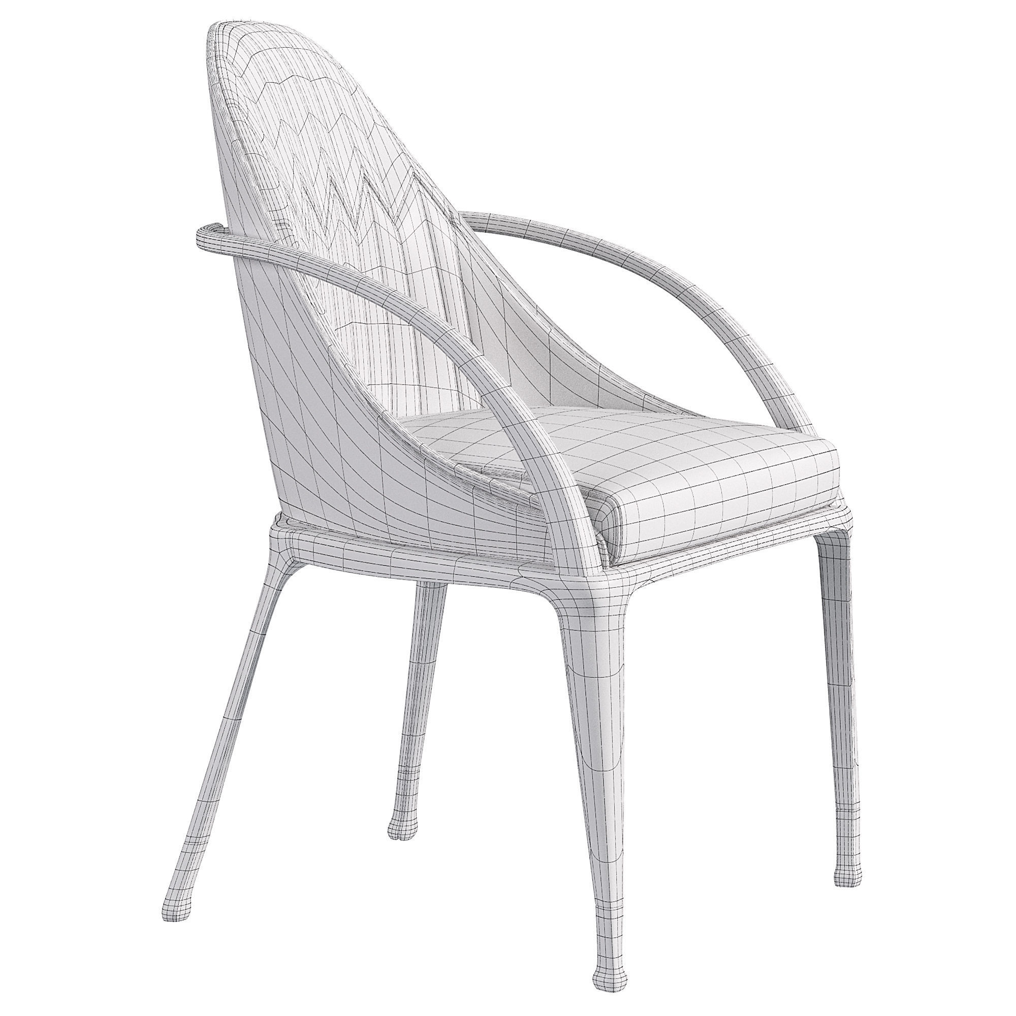 Jera Padded Chair by Visionnaire 3D model | CGTrader