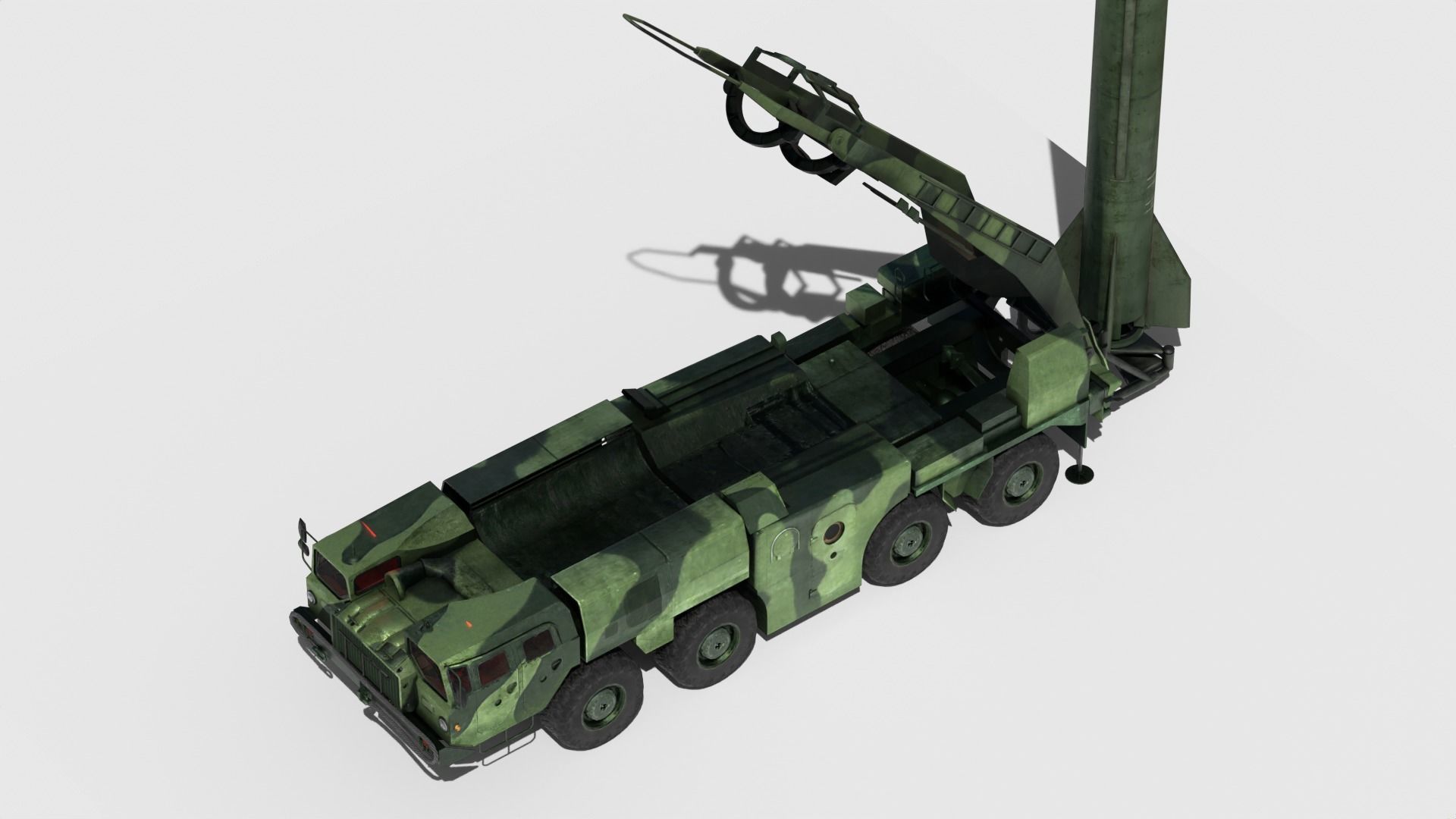 3d Model Scud B Military Vehicle Vr Ar Low Poly Cgtrader