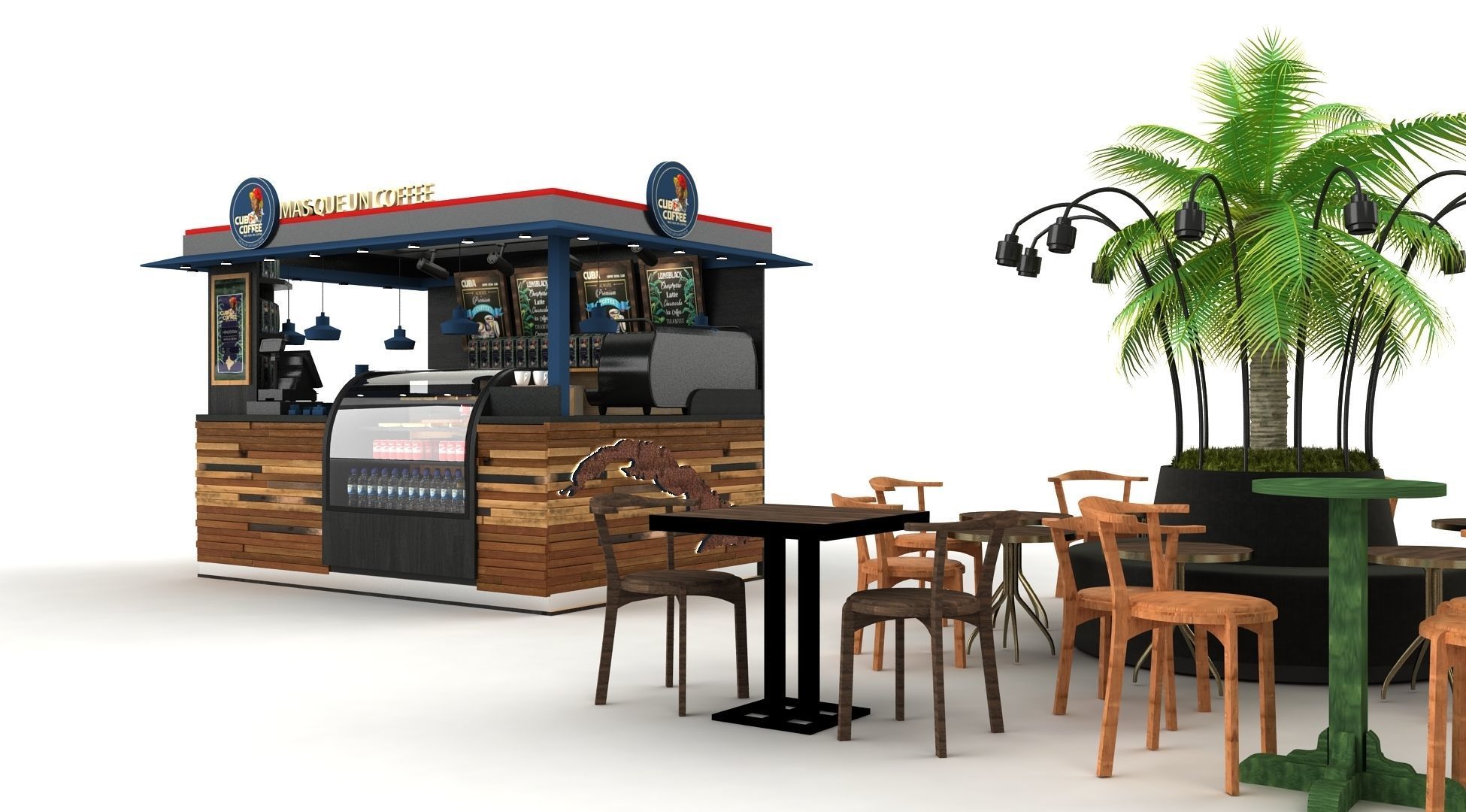 AVM cafe bar lounge 3D model | CGTrader