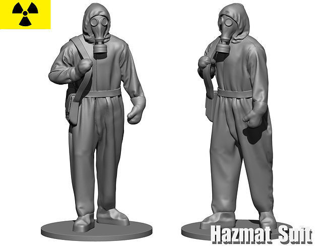 Hazmat suit 3D model 3D printable | CGTrader
