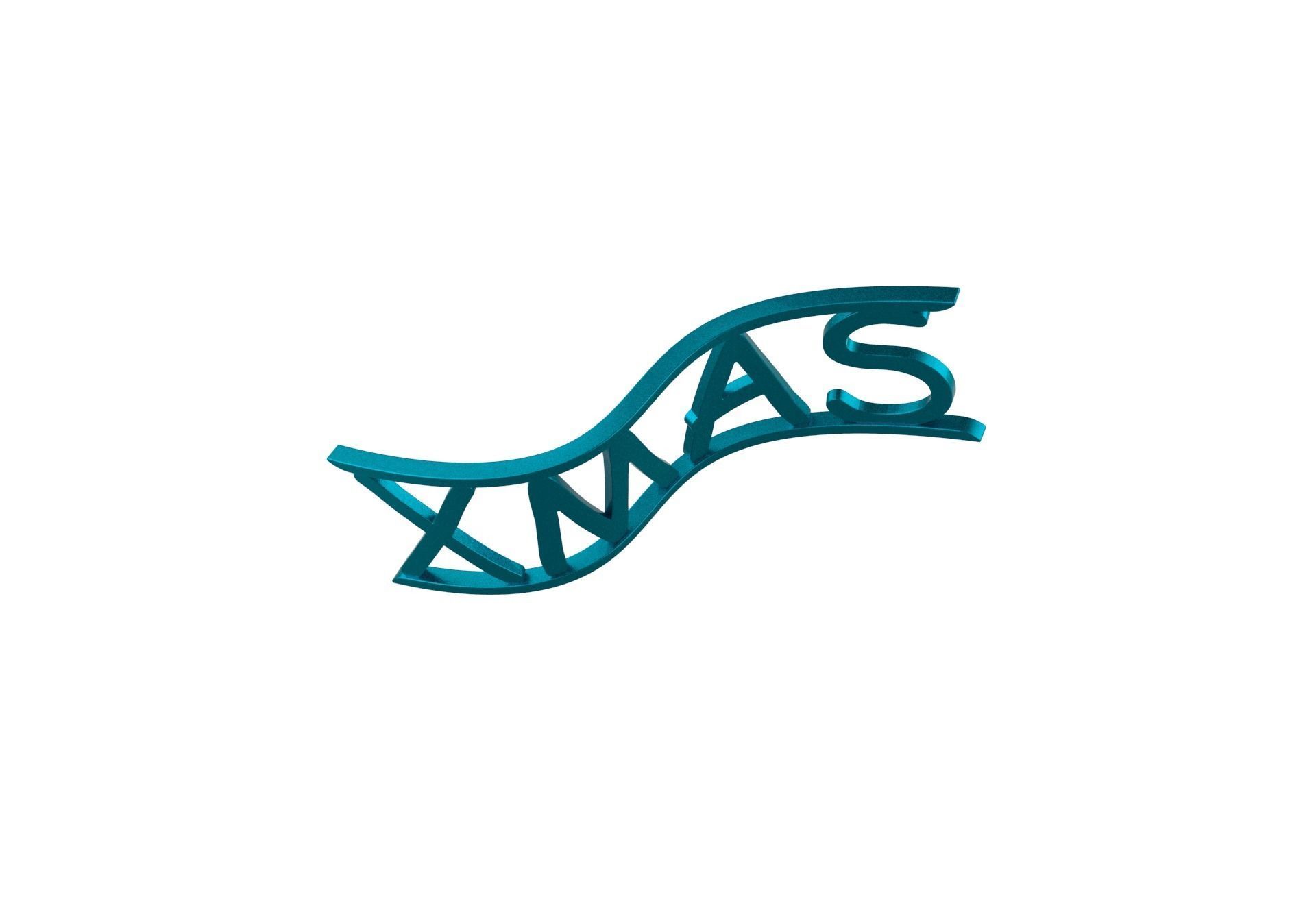 Christmas Xmas Tree Logo Decoration 3D model 3D printable | CGTrader
