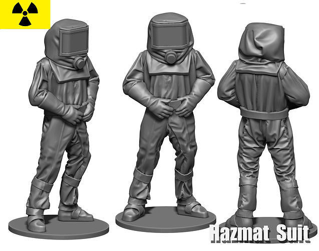 Hazmat suit 3D model 3D printable | CGTrader