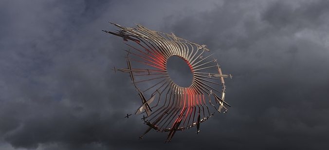 Angel Vortex Crown Piece 3D model | CGTrader