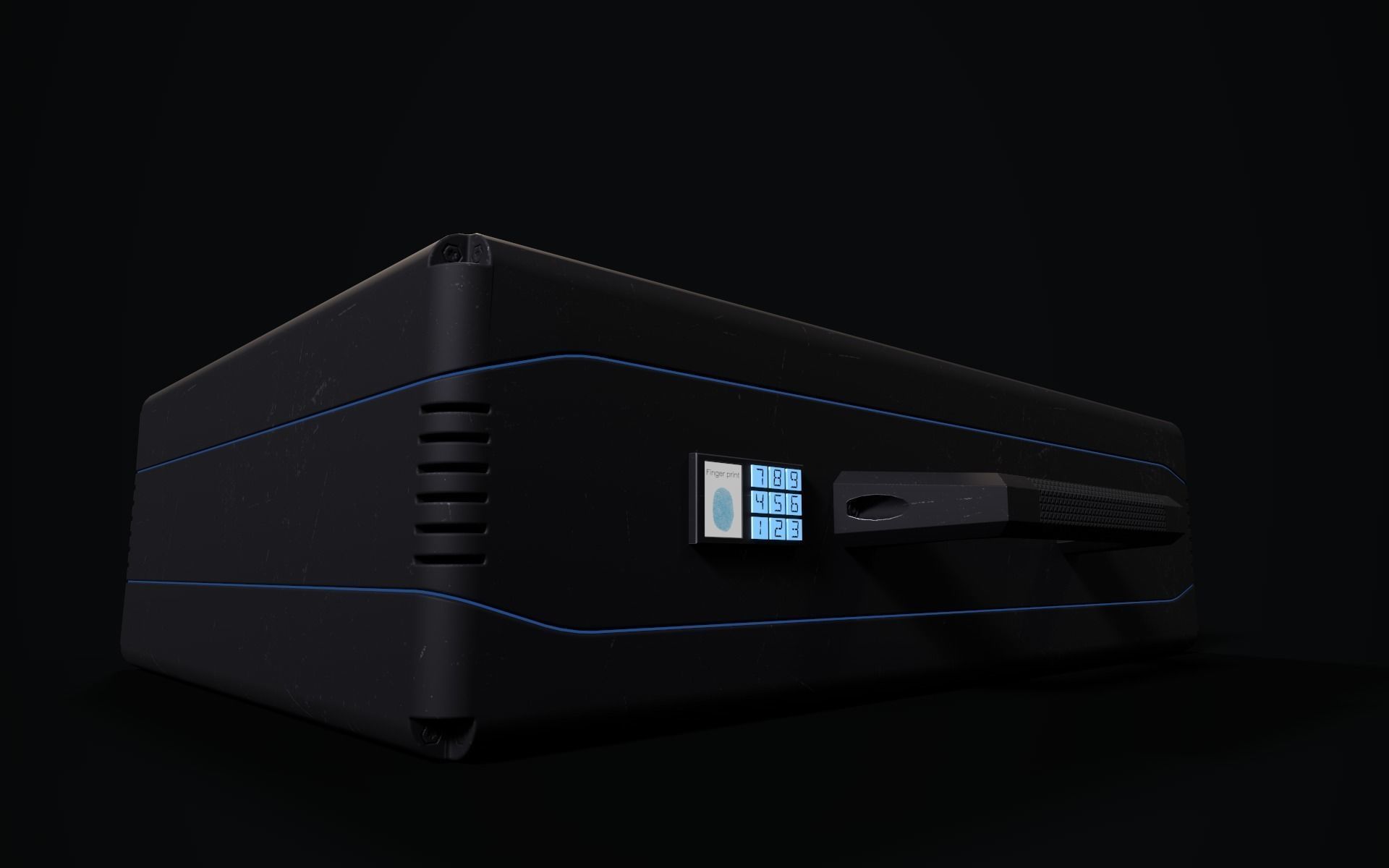 Futuristic Briefcase free VR / AR / low-poly 3D model | CGTrader