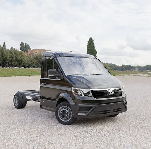 MAN TGE Low Roof Single Cab 3D model | CGTrader