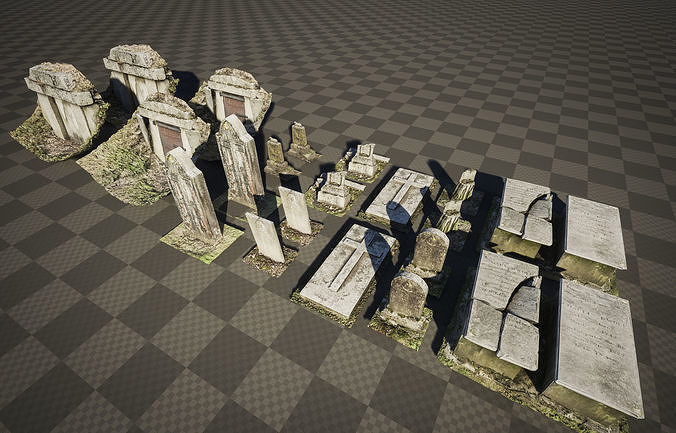 Cemetery Pack 01 - photogrammetry 3D model | CGTrader