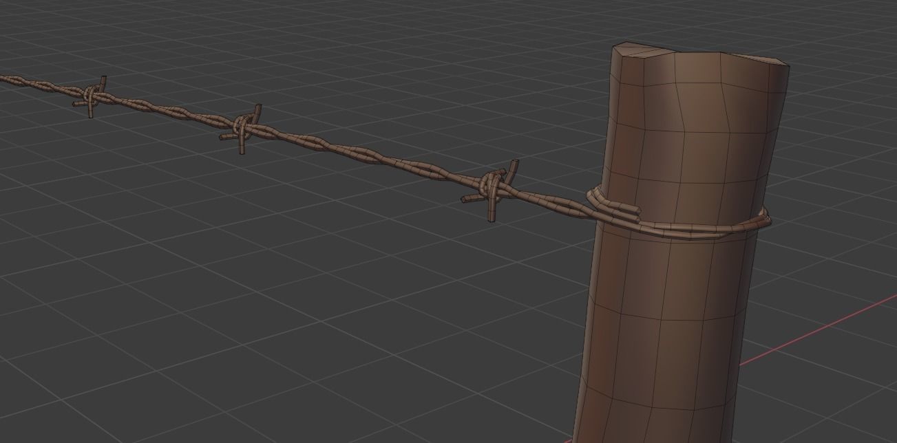 3D model Barbed Wire VR / AR / low-poly | CGTrader