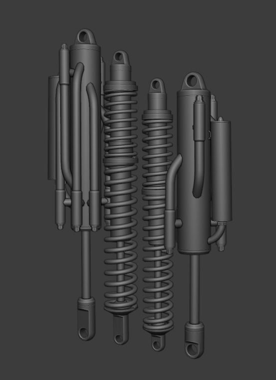 Trophy Truck Shock Package 3D model | CGTrader