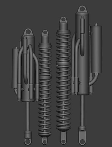 Trophy Truck Shock Package 3D model | CGTrader