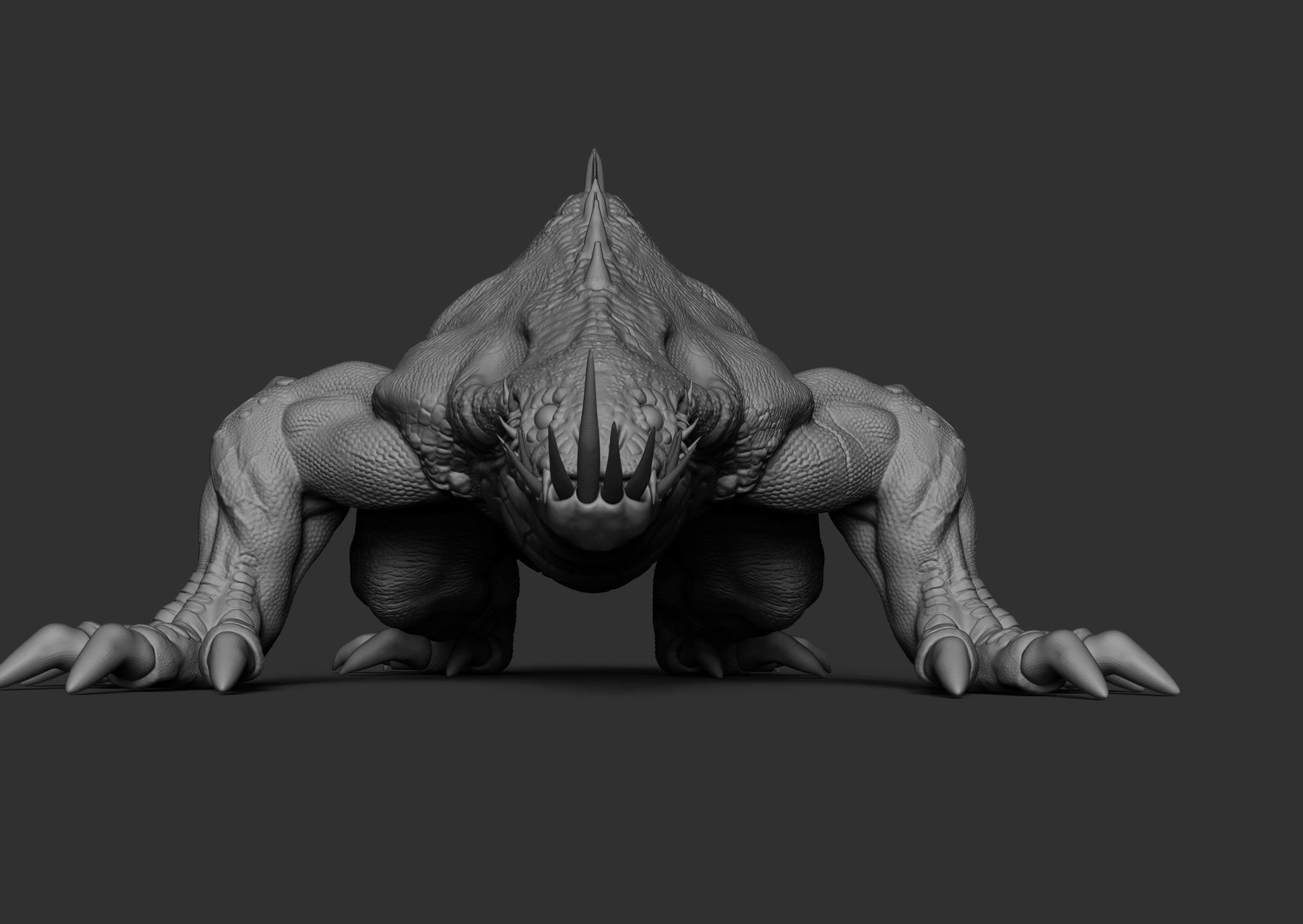 cave monster 3D model 3D printable | CGTrader