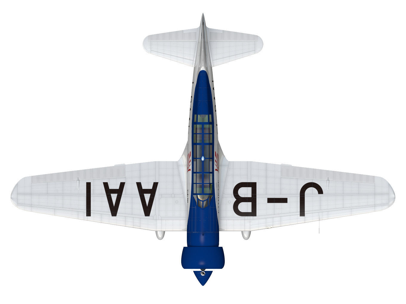Mitsubishi Ki15 Babs 3D model | CGTrader