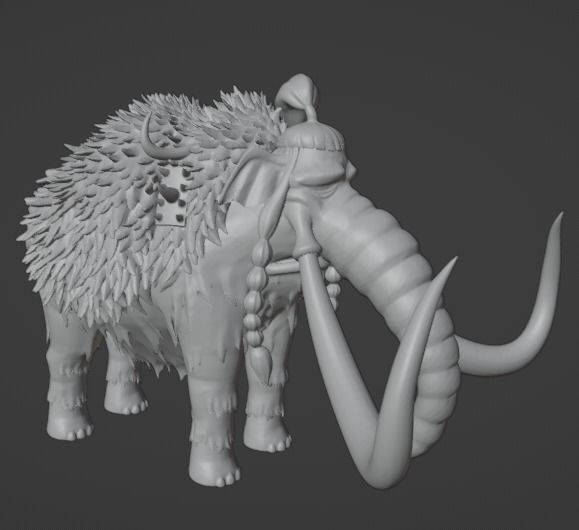 ONE PIECE JACK MAMMOTH 3D model 3D printable | CGTrader