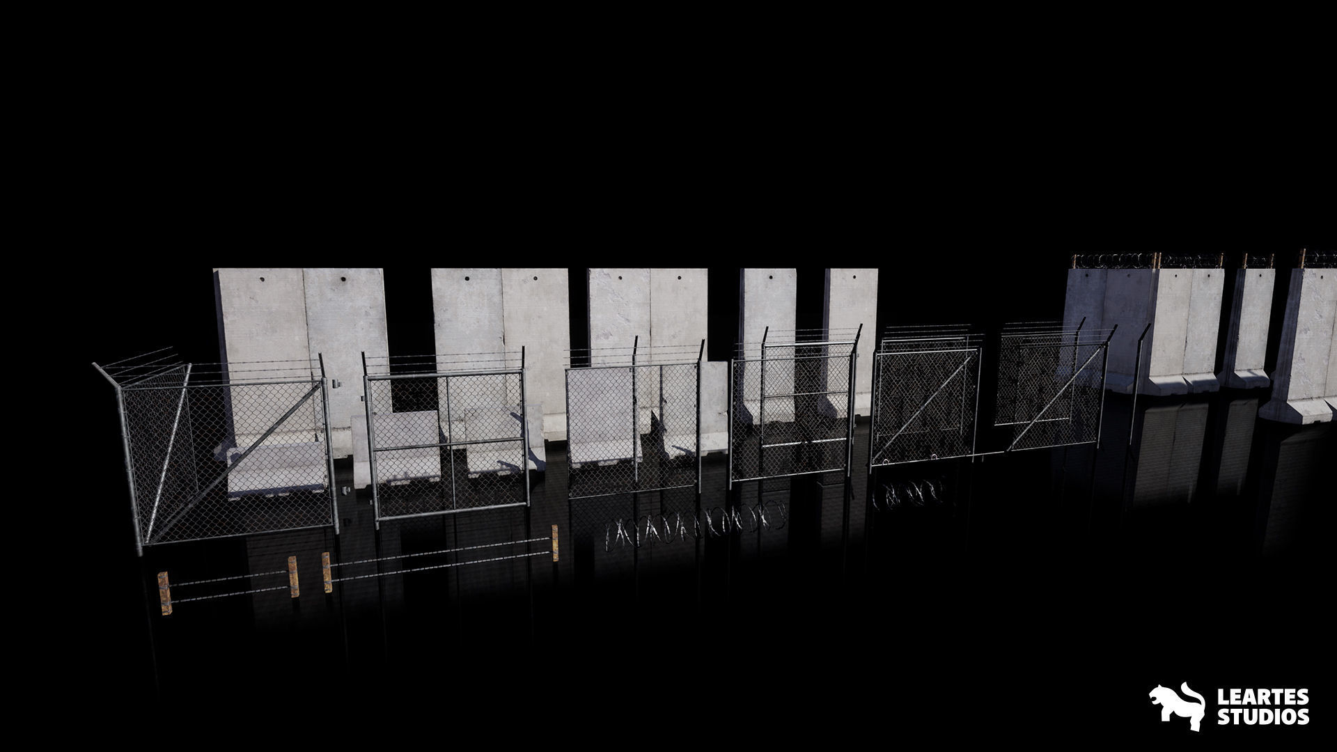 3D model Military Barriers Pack VR / AR / low-poly | CGTrader