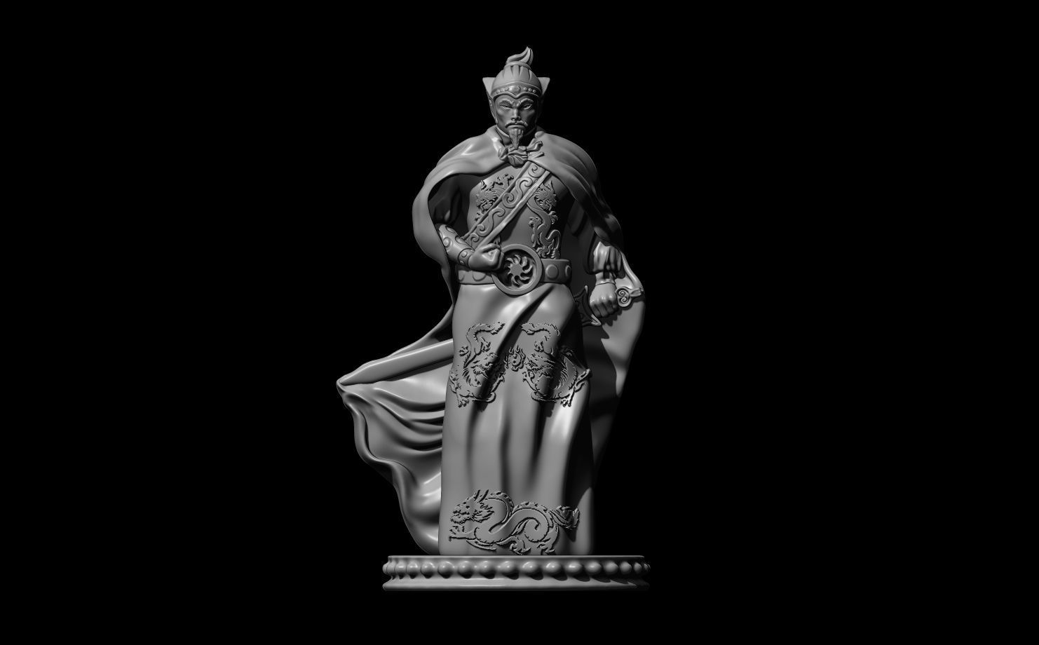 Chinese themed complete Chess 3D model 3D printable | CGTrader