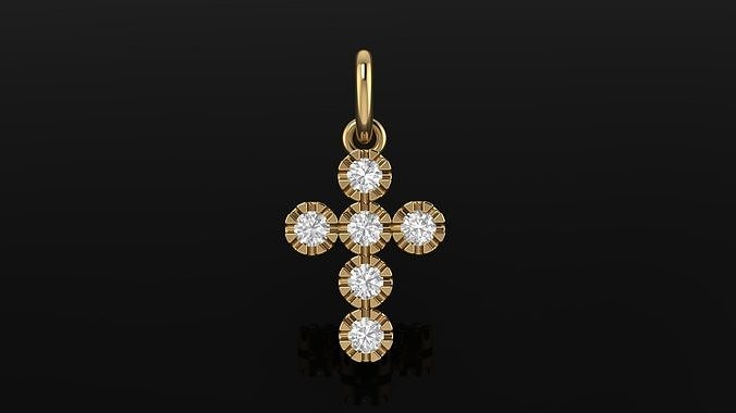 Gold Cros 3D model 3D printable | CGTrader