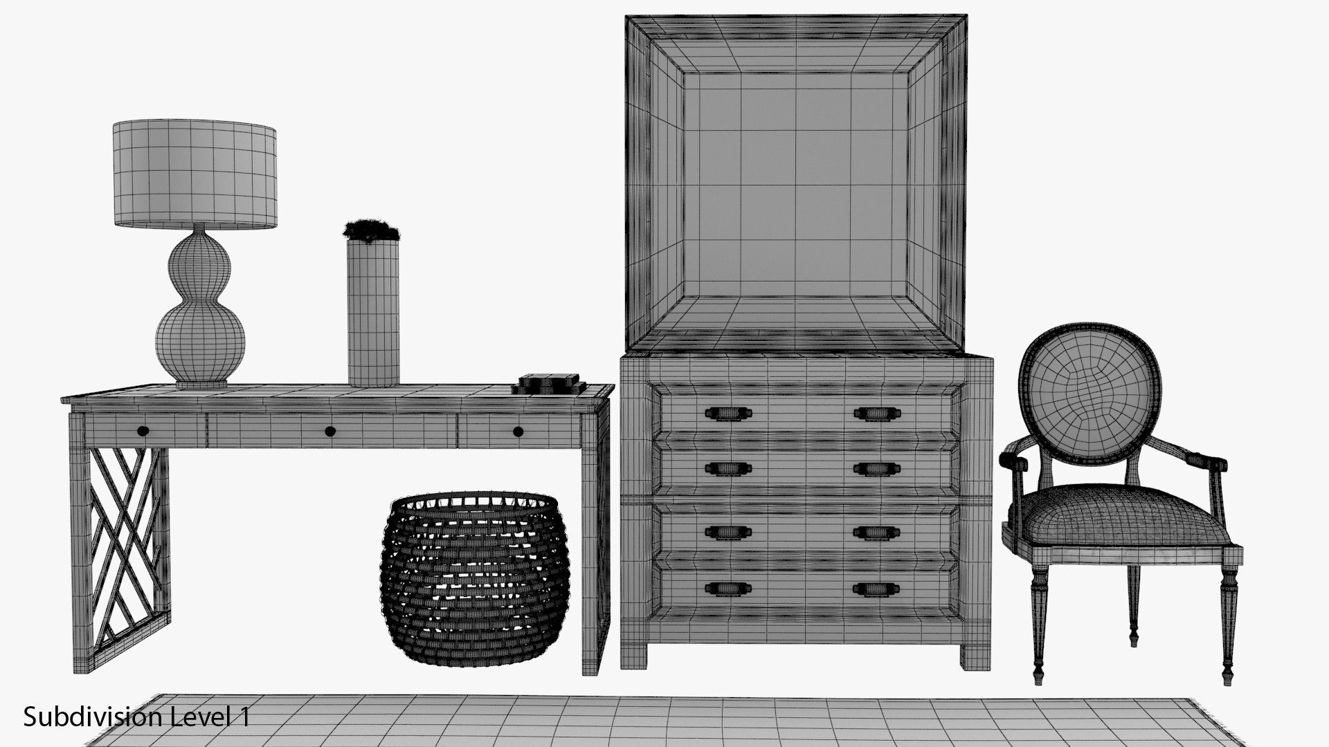 Ethan Allen I Do In Fact Do Drama Office 3D model | CGTrader