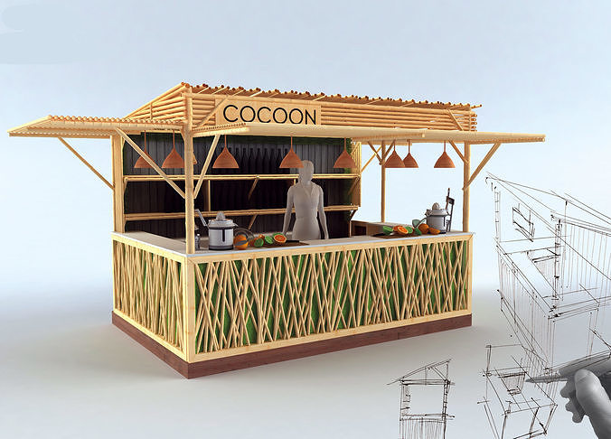 Bamboo stand 3d model 3D model | CGTrader