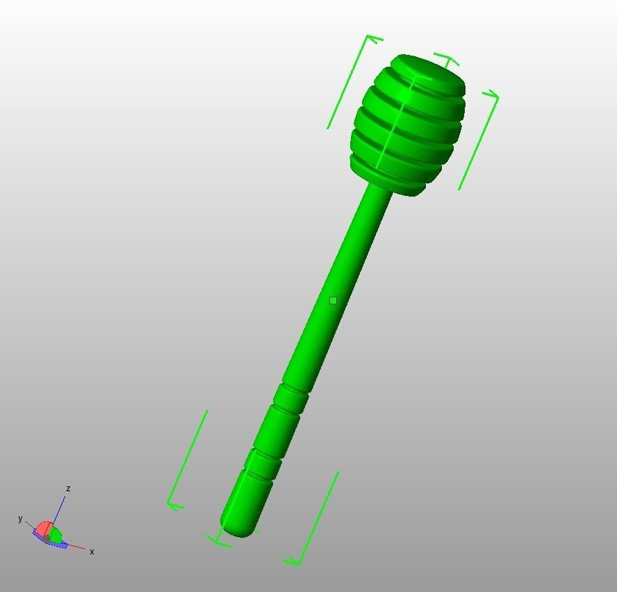 Honey Stick Large 3D model 3D printable | CGTrader