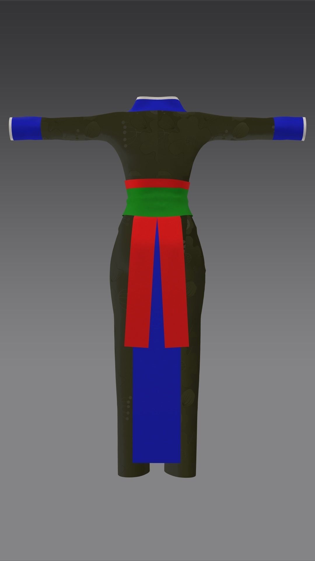 Hmong girl pants outfit for cartoon 3d animation 3D model | CGTrader
