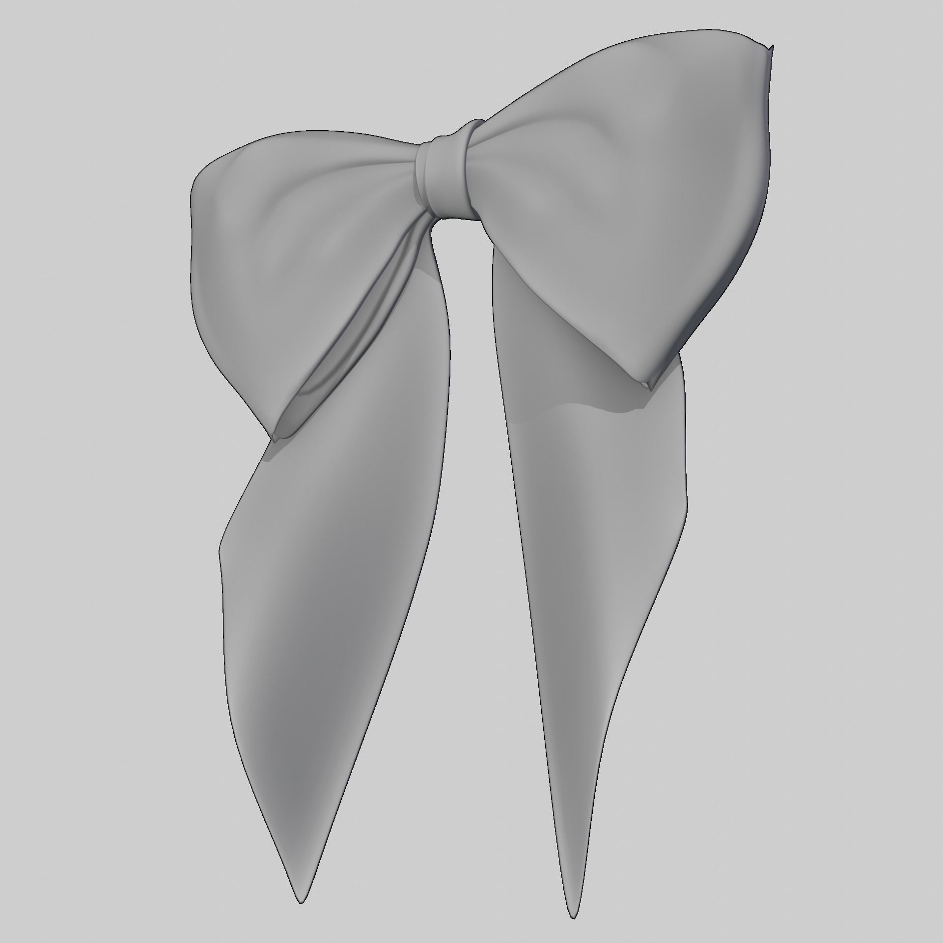 Ribbon Bow free 3D model | CGTrader