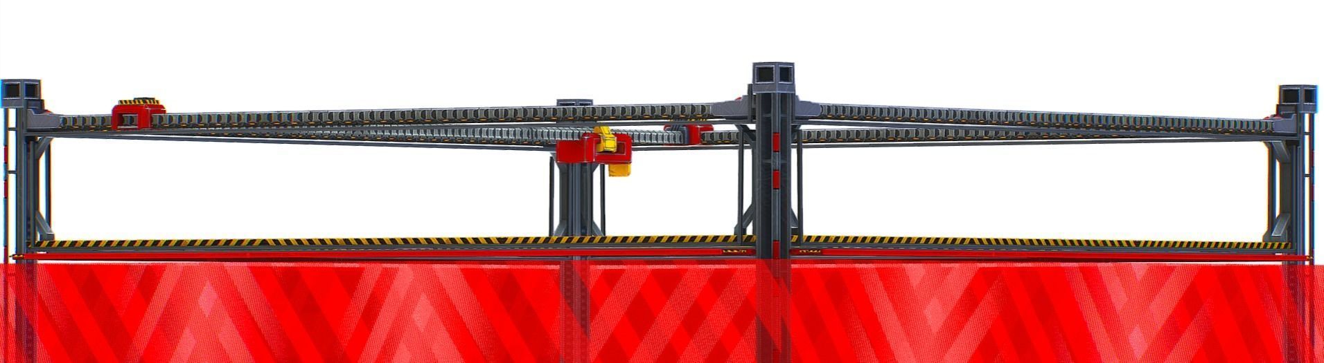 3D model isometrical scaffolding 3x3 section VR / AR / low-poly | CGTrader