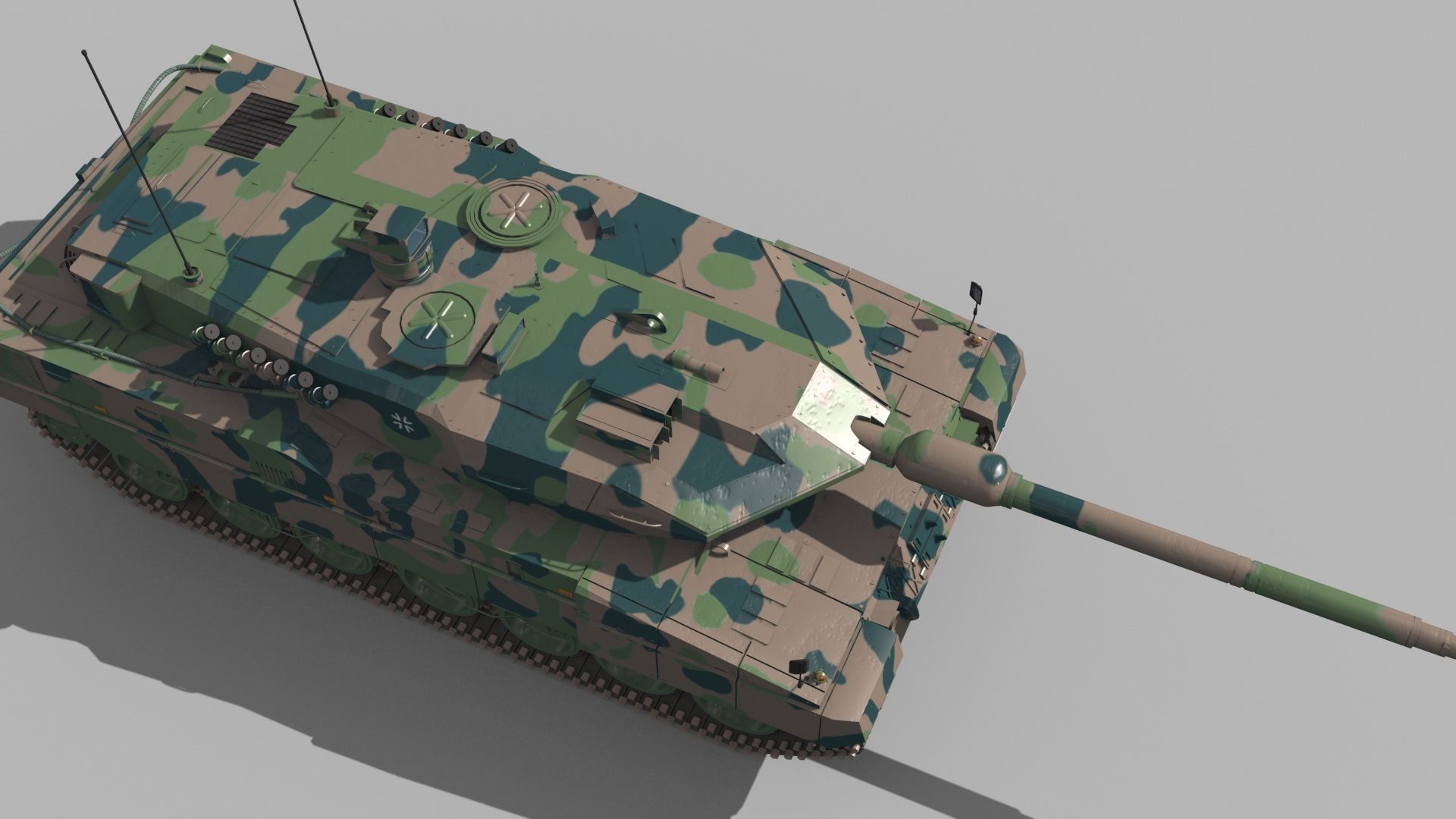 Leopard 2 A Tank 3d model - animated 3D model animated rigged | CGTrader