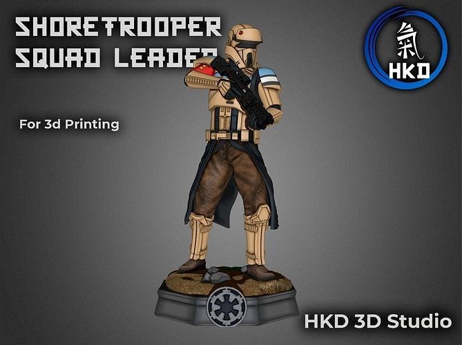Shore trooper Squad leader Fan art Star wars 3D model 3D printable ...