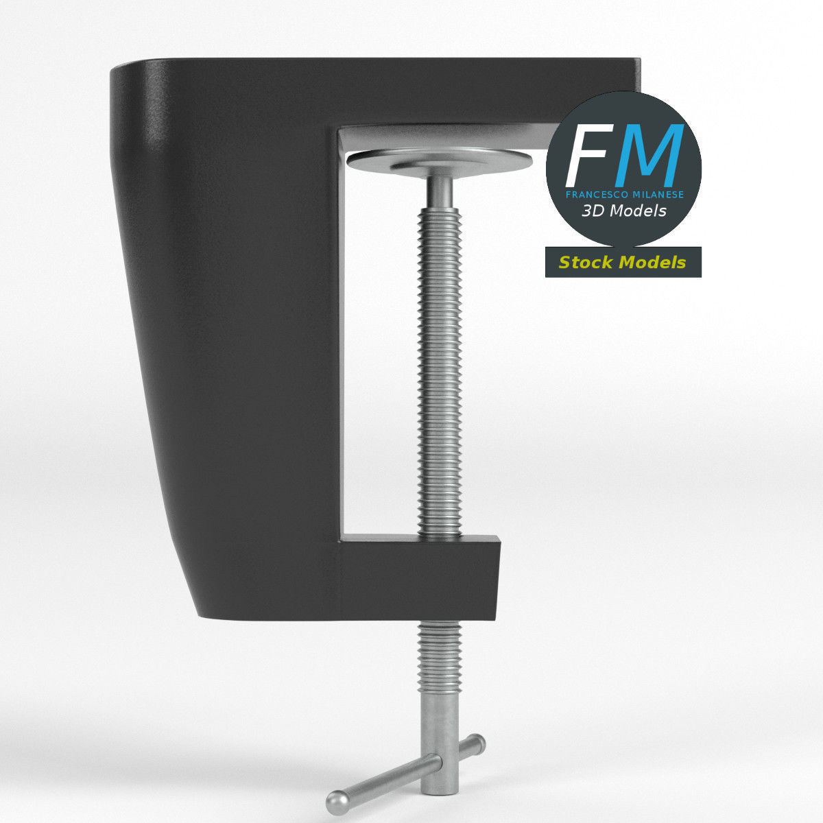 Clamp for desktop lamp 1 3D model | CGTrader