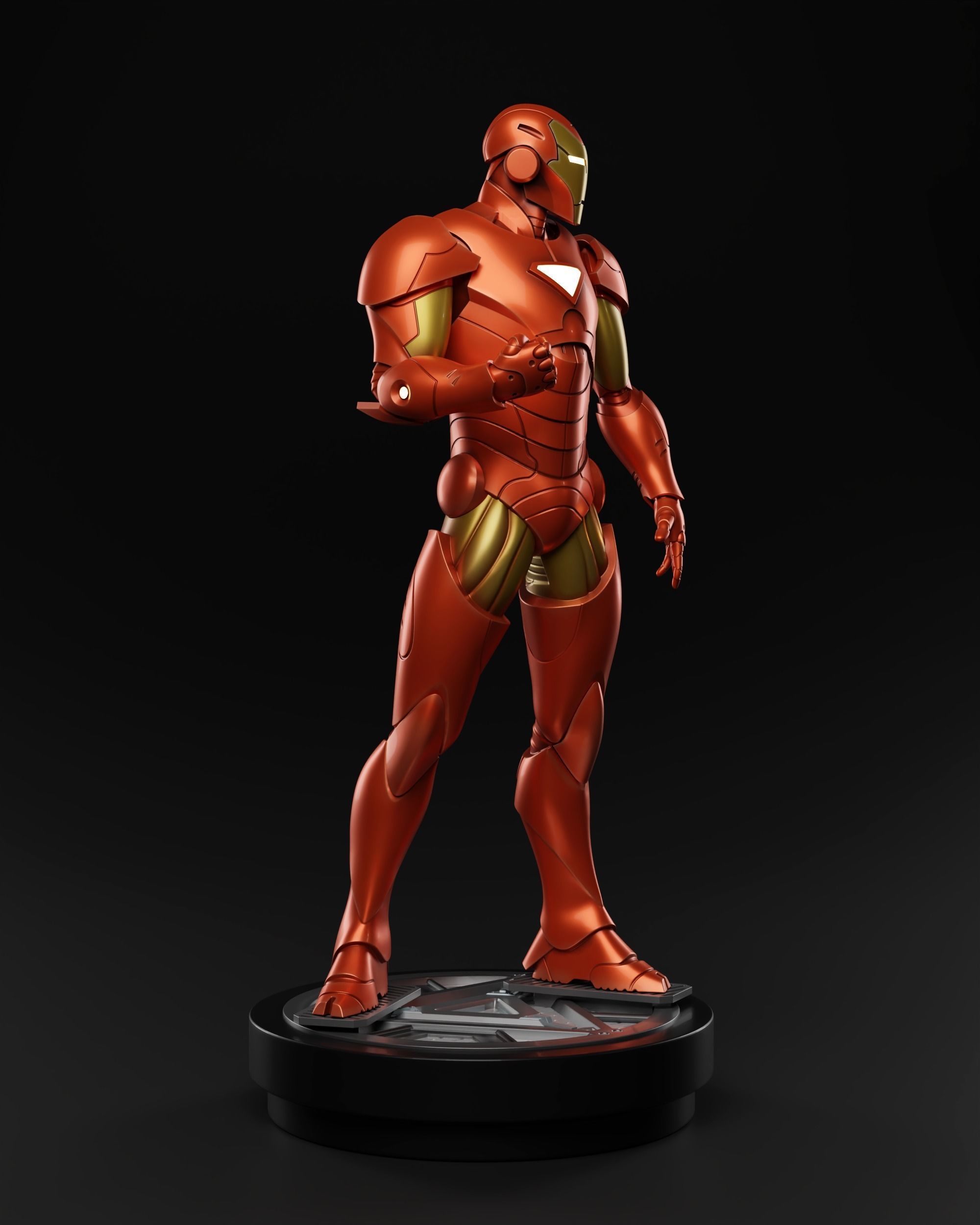 Iron man Extremis armor 3D print fan-art statue 3D model 3D printable ...