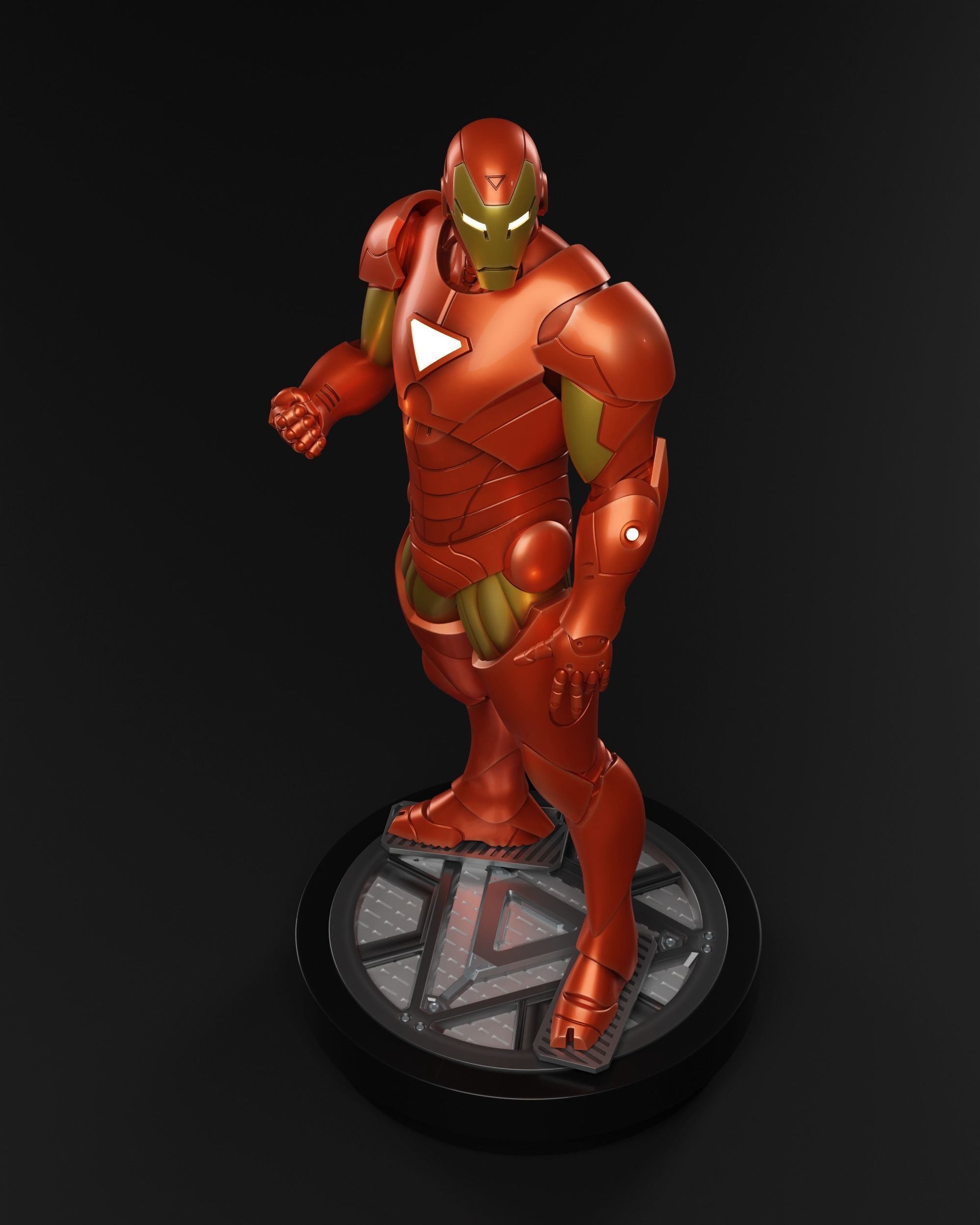 Iron man Extremis armor 3D print fan-art statue 3D model 3D printable ...